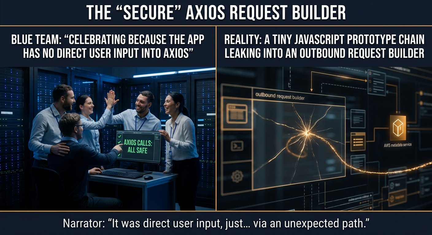 CVE-2026-40175, Axios Header Injection and the Trust Boundary Problem